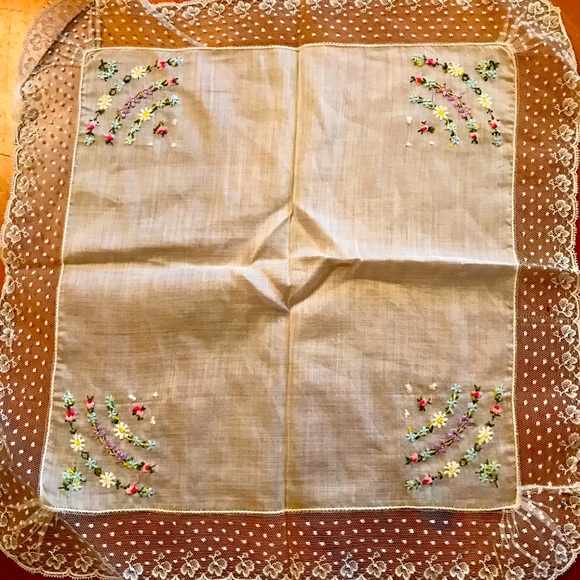 Other | 192s Embroidered Handkerchief | Poshmark